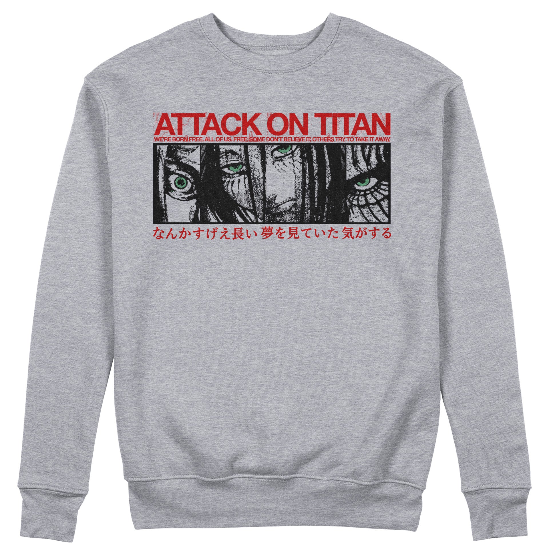FELPA GIROCOLLO Eren’s Long Dream anime manga cult AOT attack on titan ...